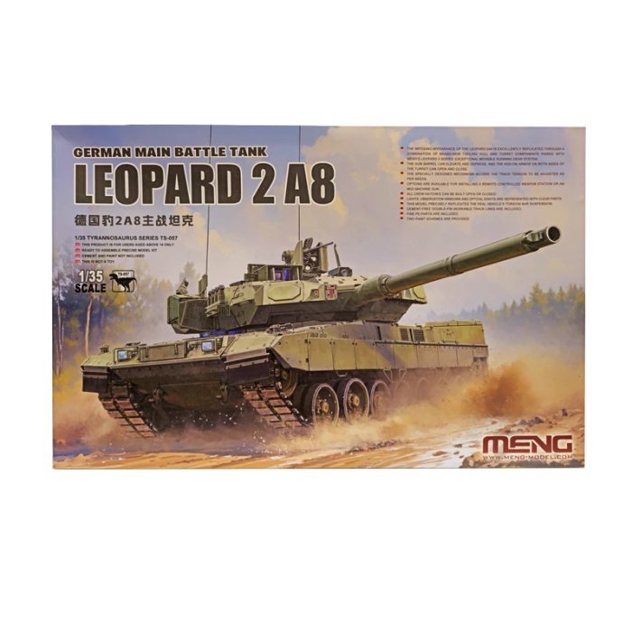 1/35 Leopard 2A8, German Battle Tank Meng TS057