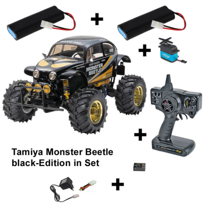 1/10 RC Monster Beetle BLACK EDITION | Complete Set! Tamiya 47419-S