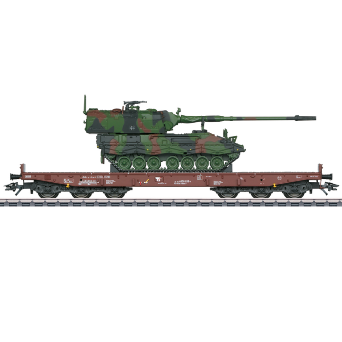 Marklin 48872 H0 DB Zwaarlastwagen Samms 709 met Houwitzer Tank