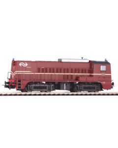 Piko 52687 H0 AC NS Dieselloc 2218 rood/bruin, digitaal met zwaailicht