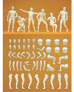 1/32 Modelleerfiguren Adam onbeschilderd Preiser 63900