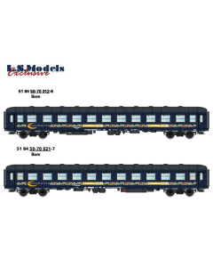 H0 L.S. Models Set 2 NS Bcm"Auto Slaap Trein" EETC ep.V ExactTrain 44006