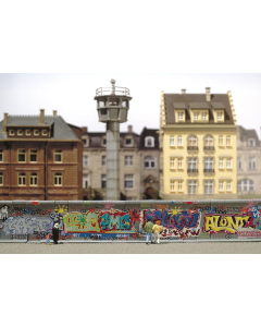 H0 Betonnen muur (Berlijn, Graffiti) Busch 1016