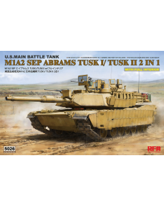 1/35 US M1A2 SEP Abrams Tusk I/Tusk II/M1A1 Rye Field Model 5004