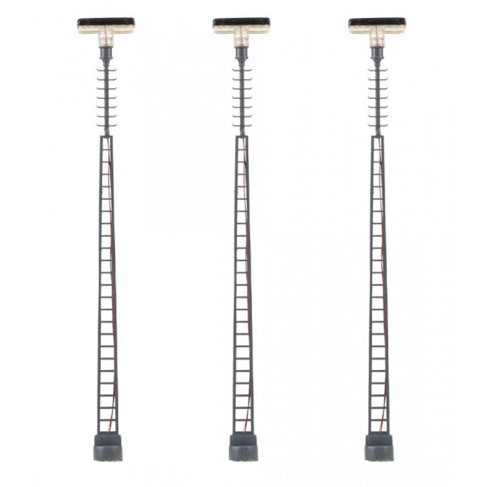 H0 LED-vakwerkmast-opzetarmatuur, warm wit, 3 stuks Faller 180118