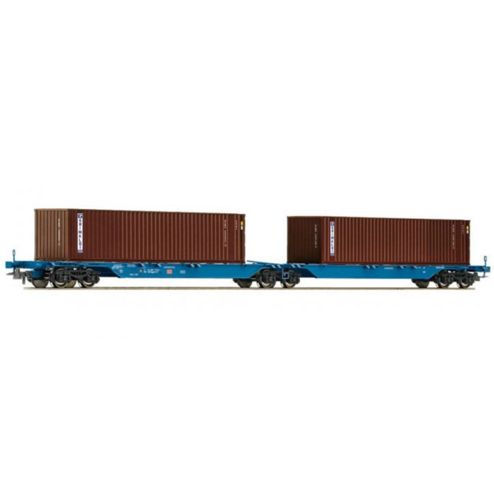H0 DB Dubbele Containerwagen Roco 67827