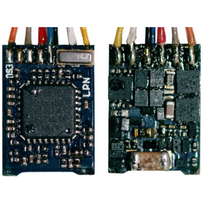 N LokPilot micro V4.0 multiprotocol (MM/DCC/SX), met kabelboom en 8 ...