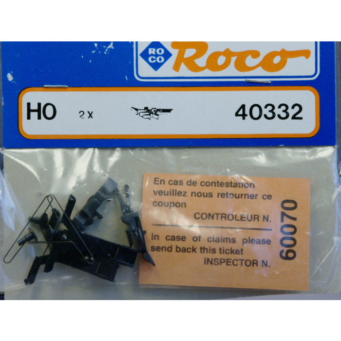 H0 Kortkoppeling Dissel met Veer NEM632, 2 stuks Roco 40332