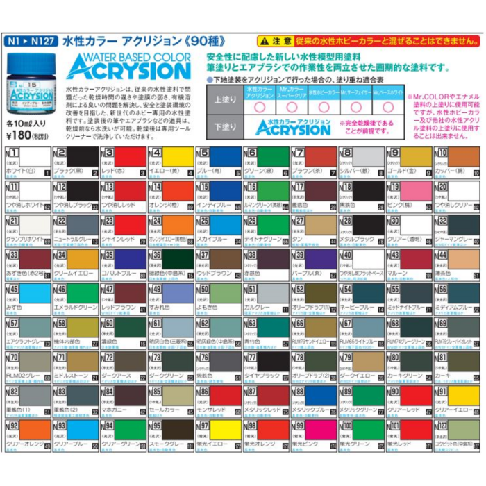 Acrysion 10ml Cockpit Color Nakajima N-127 Mr. Hobby N127